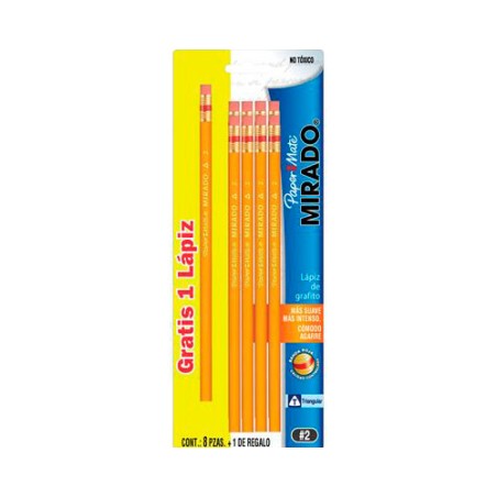 LAPIZ GRAFITO #2 MIRADO 8PZ-PAPER MATE-LAPIZ